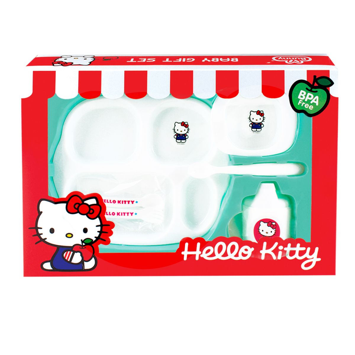 Hello Kitty Kids Gift Set - Feeding Set Hello Kitty (Medium)